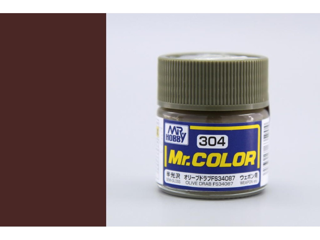 Gunze - Mr.Color - C304 - FS34087 Olive Drab - Olivová tmavá 10ml ...